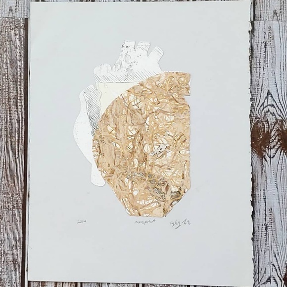 Wall Decor | Broken Hearted Collection Etching Collage | Poshmark